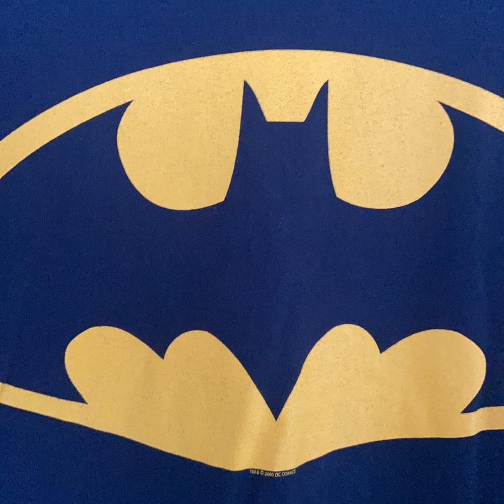 Vintage2000 Dc Comics Original Batman Logo 100% Cotto… - Gem